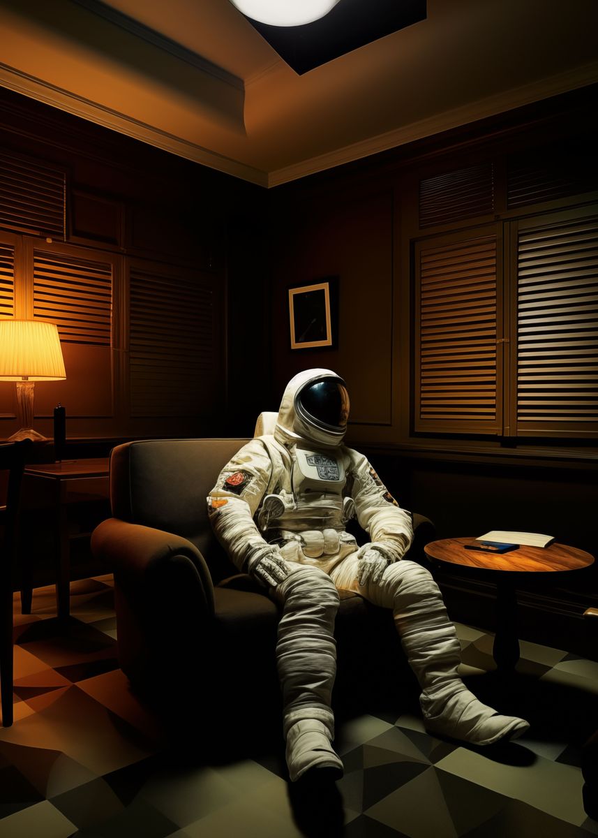 'Astronaut Club' Poster, picture, metal print, paint by Danilo de ...
