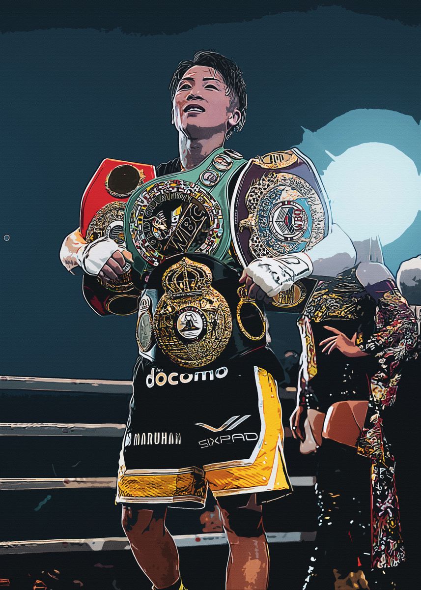 'Naoya Inoue' Poster, picture, metal print, paint by Benny Jacobs ...