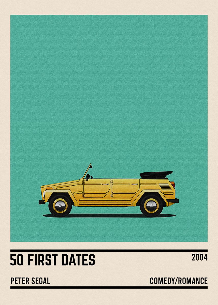 '50 first dates movie car' Poster, picture, metal print, paint by ...