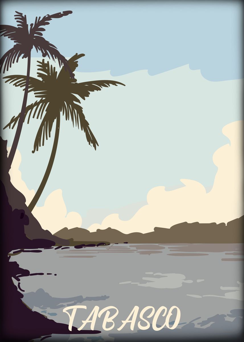 'Tabasco' Poster, picture, metal print, paint by Kaye Whitesel | Displate