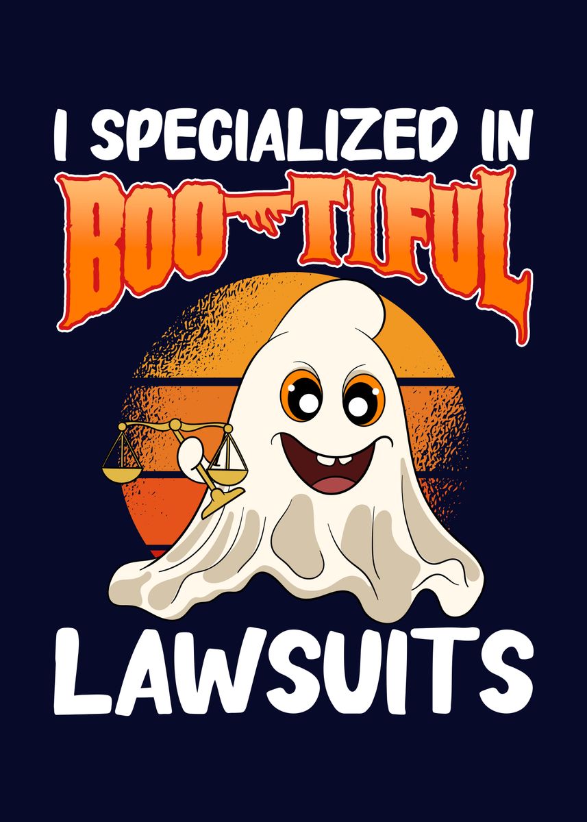 'Attorney Halloween Lawyer' Poster, picture, metal print, paint by ...