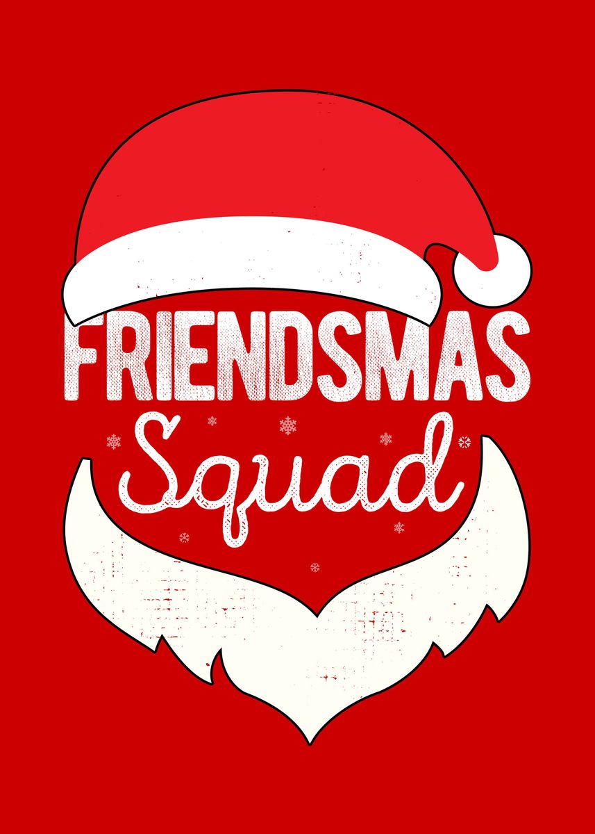 'Friendsmas Christmas ' Poster, picture, metal print, paint by Visualz ...