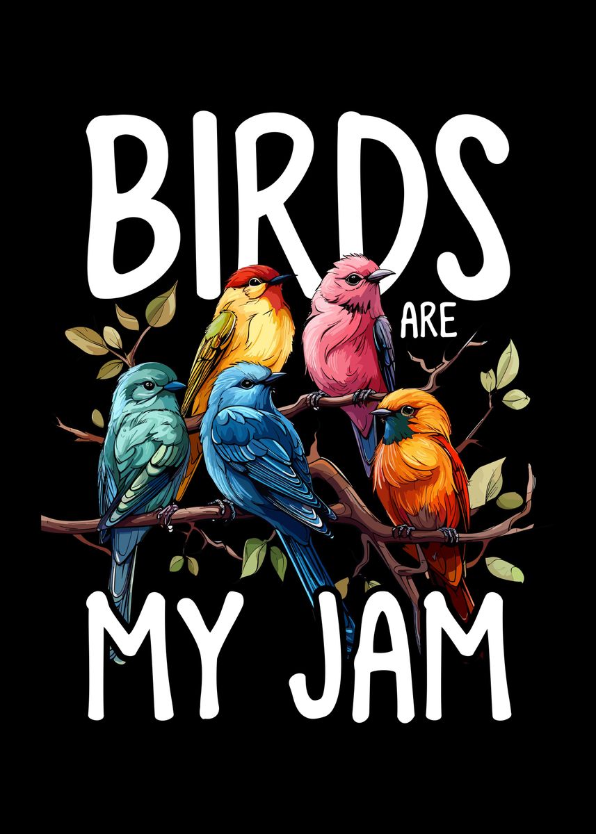 'Birdwatching Birdology' Poster, picture, metal print, paint by ...