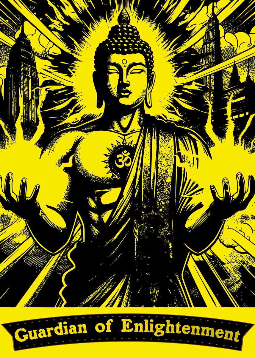 'Guardian of Enlightenment' Poster, picture, metal print, paint by ...