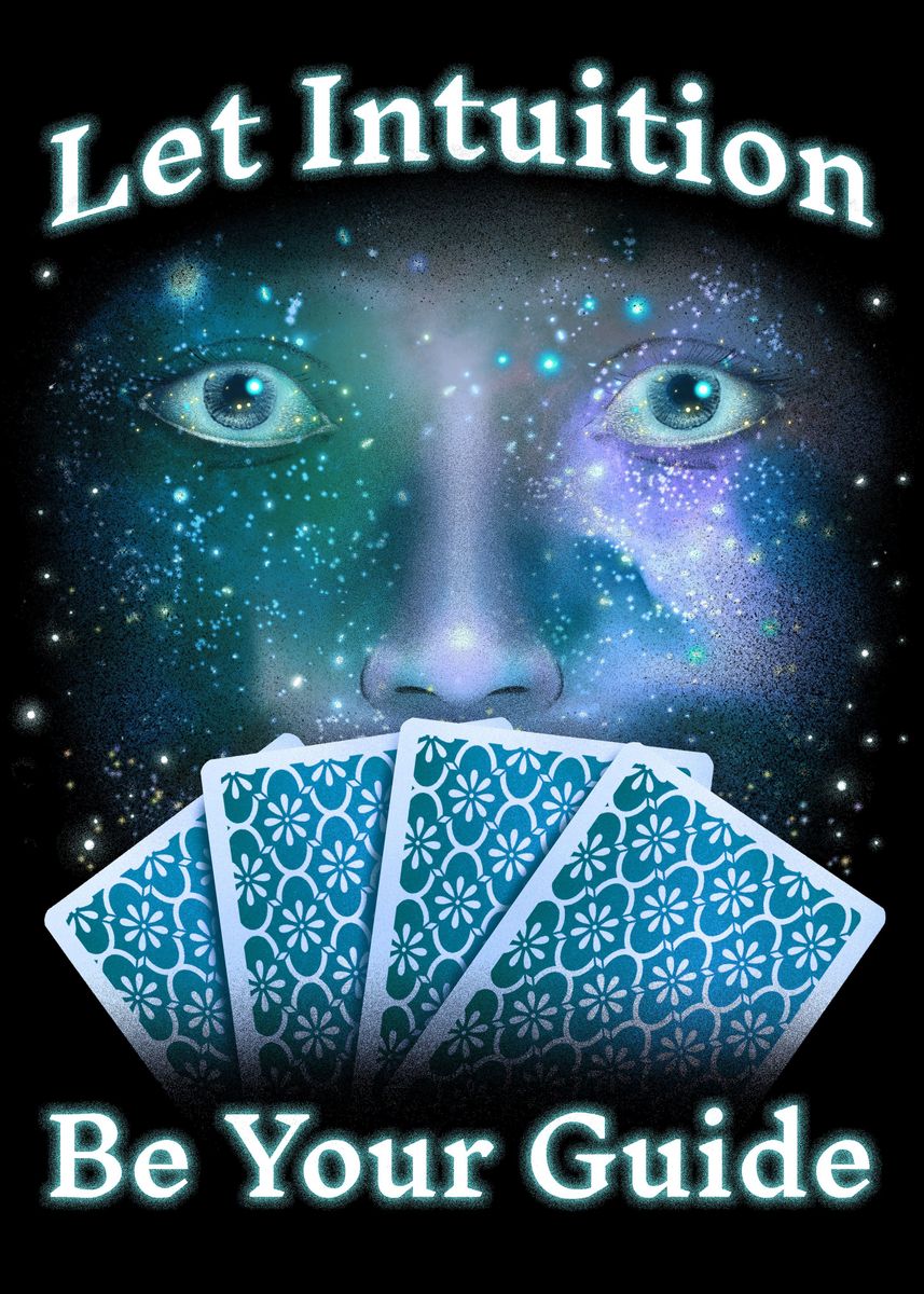 'Intuition Quote' Poster, picture, metal print, paint by Cool Worker ...