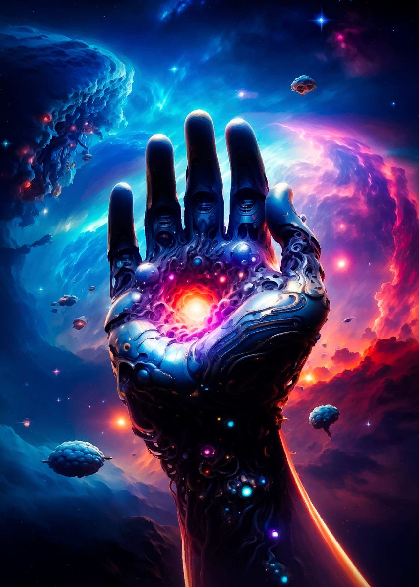 'Divine Hand' Poster, picture, metal print, paint by James Garcia ...