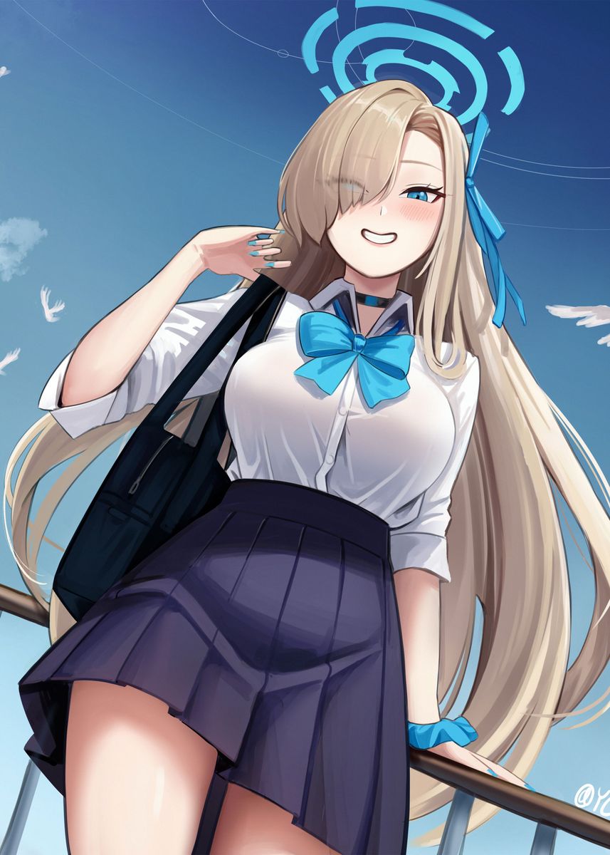 'Blue Archive' Poster, picture, metal print, paint by Blanca Hamill ...