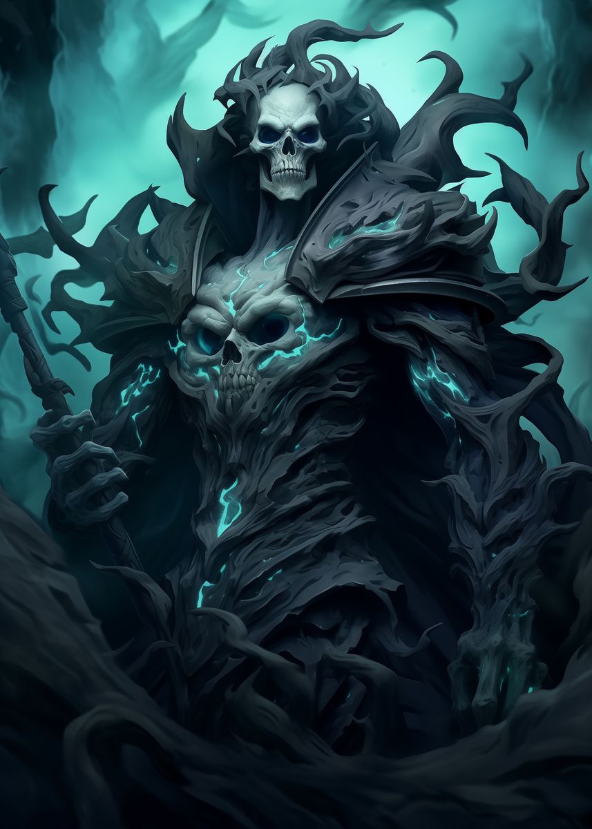 'Graveyard Grim Reaper' Poster, picture, metal print, paint by Stellar ...