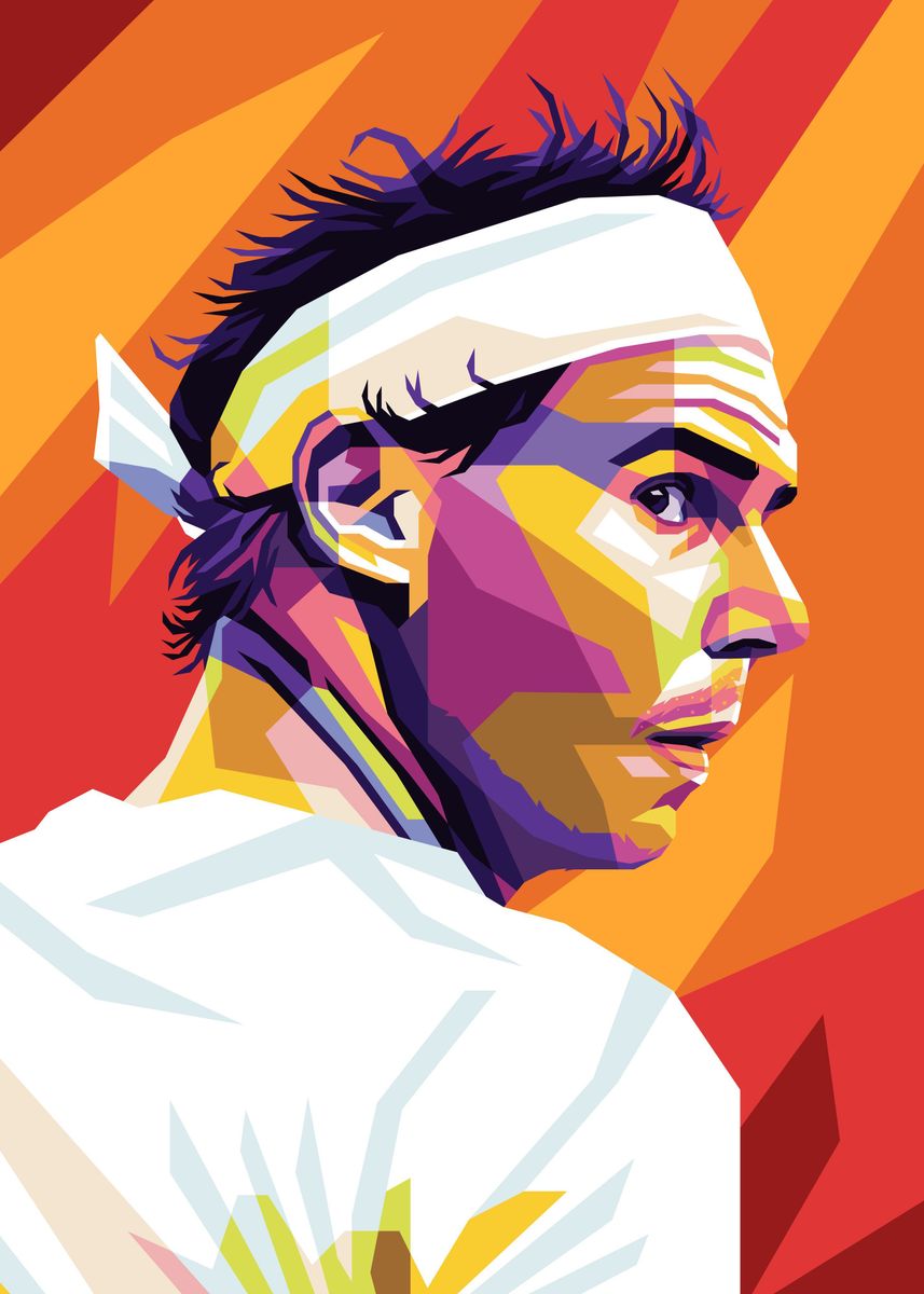 'Rafael Nadal' Poster, picture, metal print, paint by Andi Permana ...