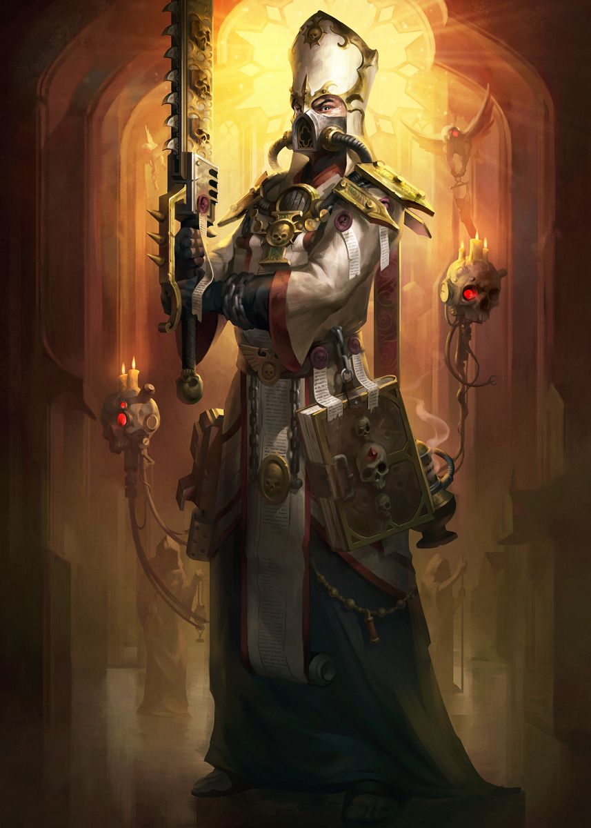 'Rogue Trader - Priest' Poster, picture, metal print, paint by ...
