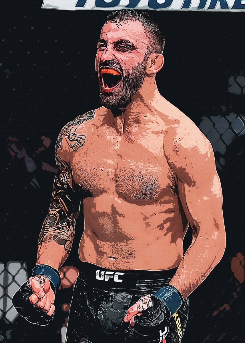 'Alexander Volkanovski' Poster, picture, metal print, paint by Benny ...