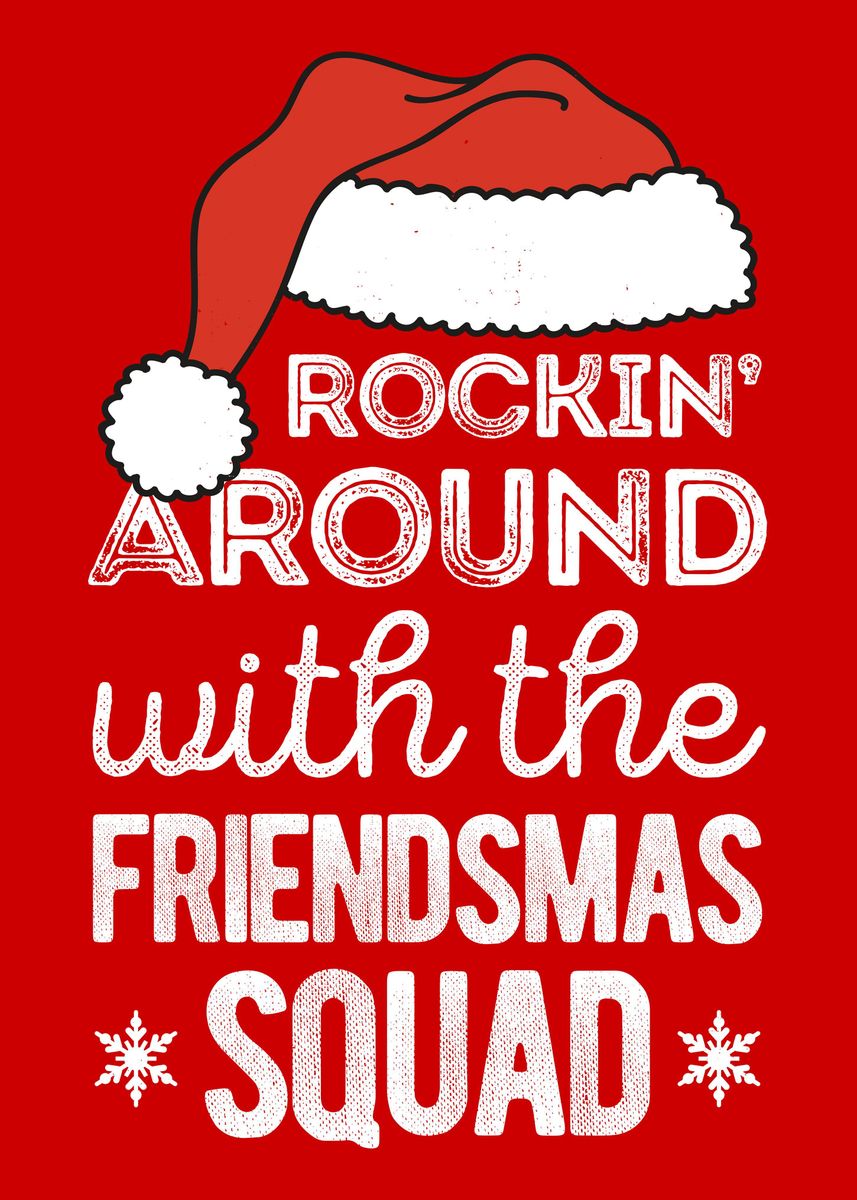 'Friendsmas Christmas ' Poster, picture, metal print, paint by Visualz ...
