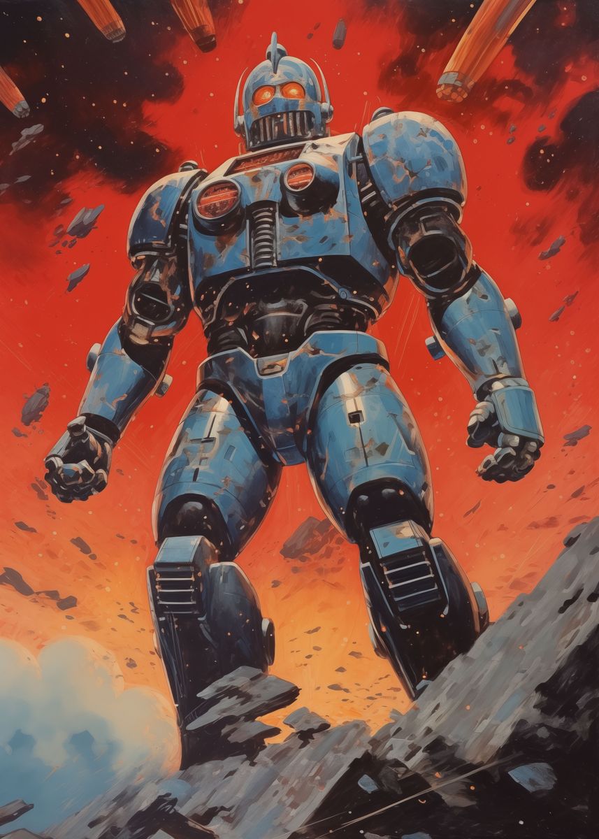 'Demonic Kaiju Mecha' Poster, picture, metal print, paint by Akaiji ...