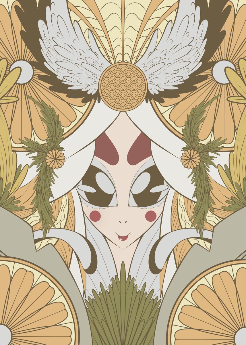 'Pine Woman' Poster, picture, metal print, paint by Tony Wilim | Displate