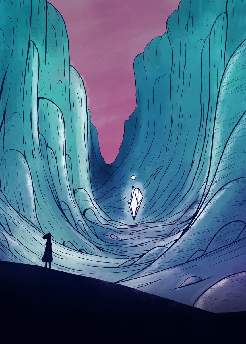 'Time Is Precious' Poster, picture, metal print, paint by Adam | Displate