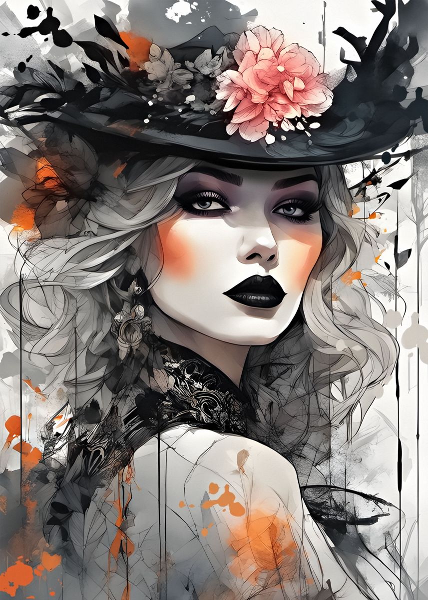 'Royal Goth' Poster, picture, metal print, paint by Rashid | Displate