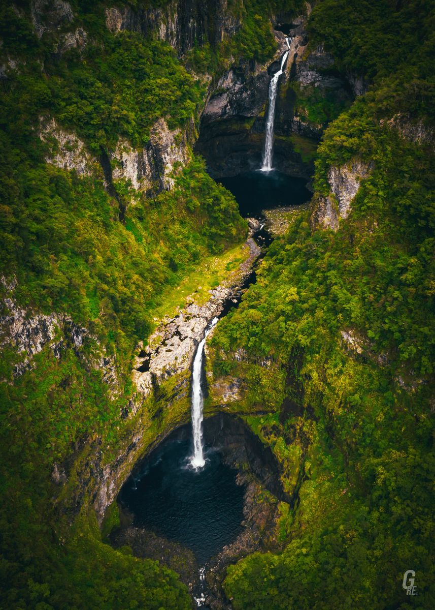 'Symphony of falling water' Poster, picture, metal print, paint by ...
