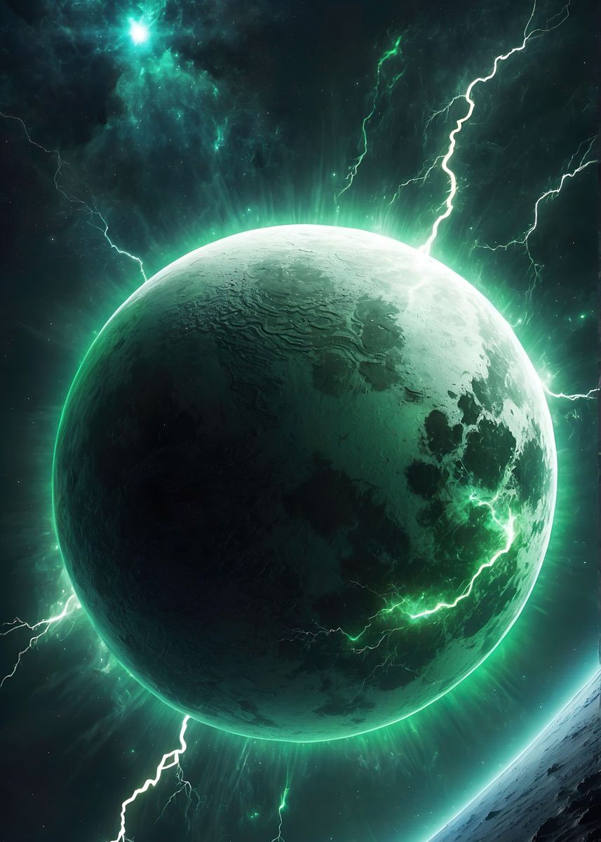 'Electric Planet Space' Poster, picture, metal print, paint by Stony ...