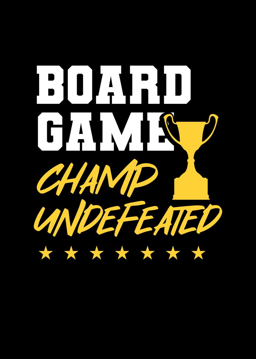 'Board game Champion ' Poster, picture, metal print, paint by Andreas Schellenberg | Displate