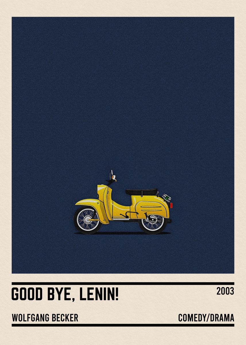 'Good Bye Lenin motorcycle' Poster, picture, metal print, paint by ...