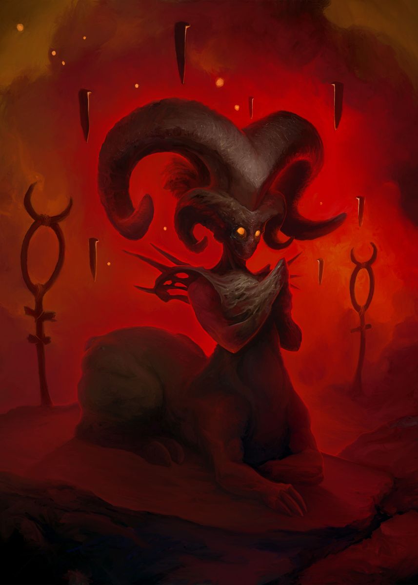 'SEIRA - ARIES' Poster, picture, metal print, paint by Nejc Smodis | Displate