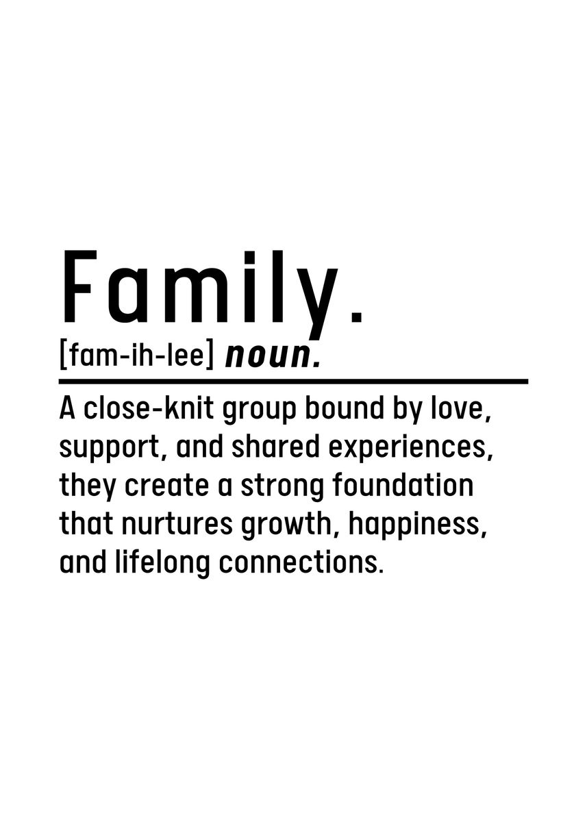 'Family' Poster, picture, metal print, paint by Wezt Studio | Displate