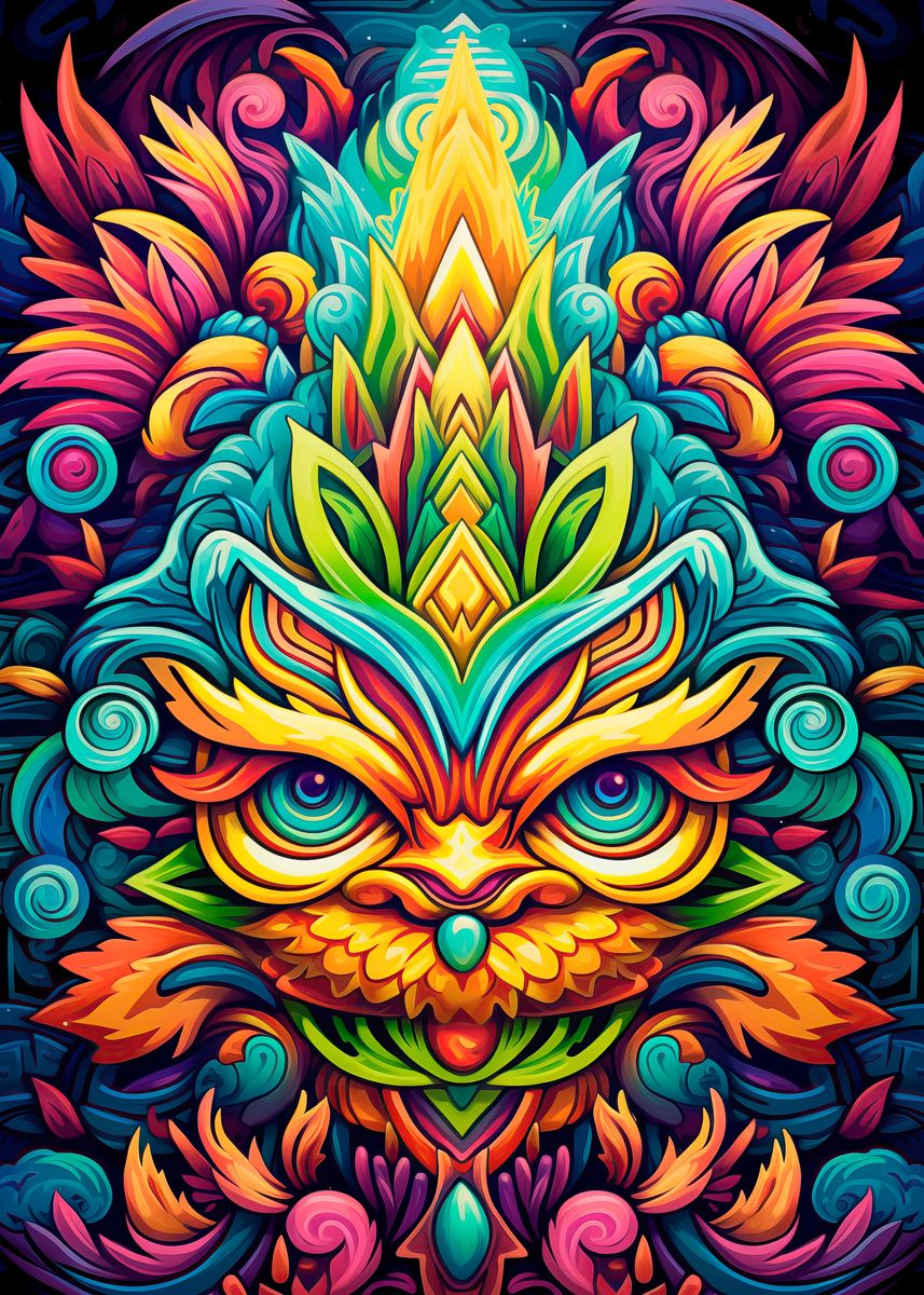 'Psychedelic Entity' Poster, picture, metal print, paint by Pixel Ink ...