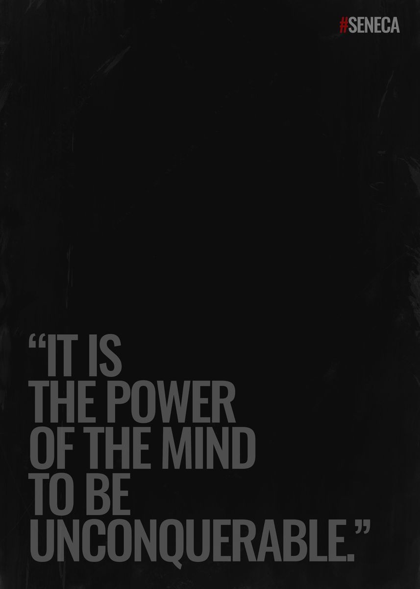 'Seneca' Poster, picture, metal print, paint by WiseWordsWonders | Displate