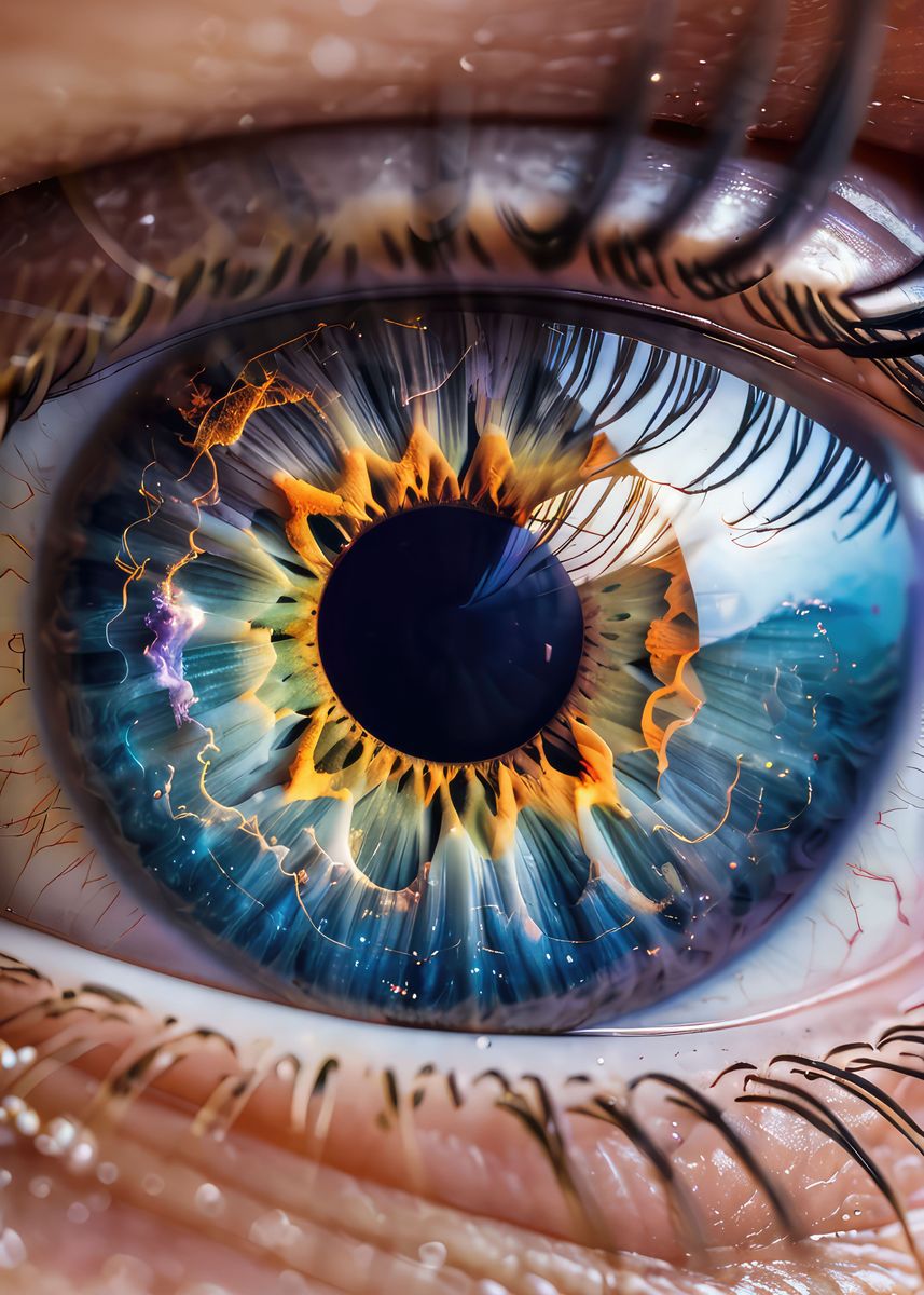 'Iris Eye photography' Poster, picture, metal print, paint by Ji wong ...