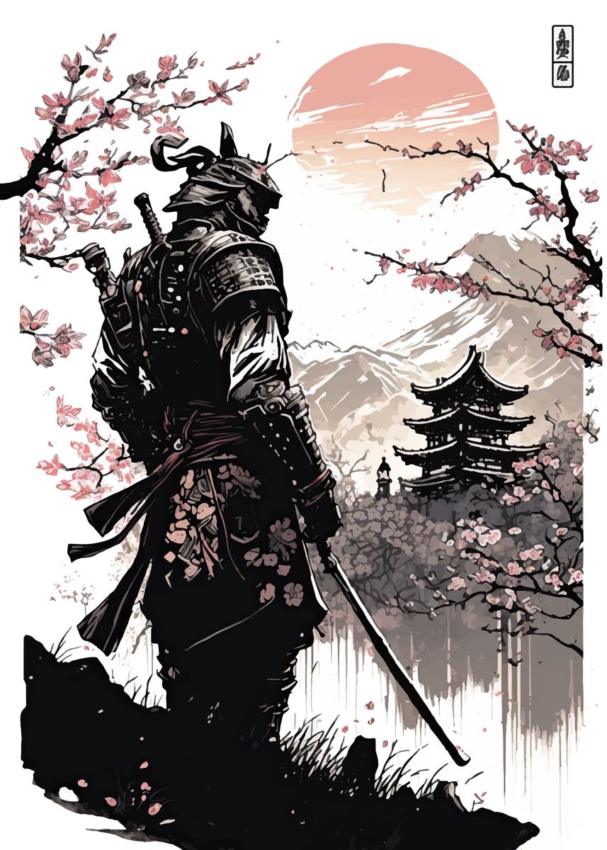 'samurai ' Poster, picture, metal print, paint by Amateras Design ...