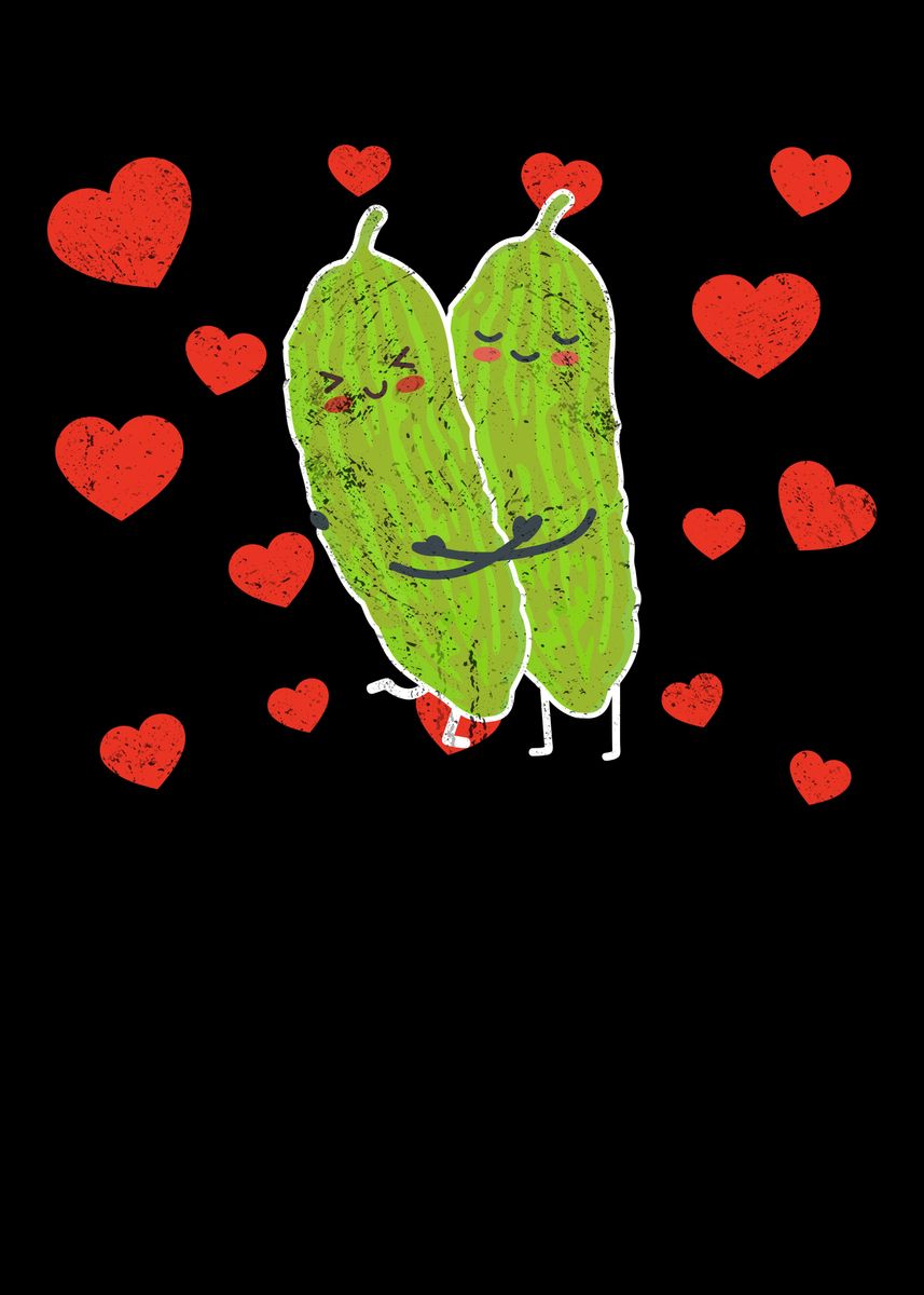 'Bitter Melon Couple' Poster, picture, metal print, paint by Lukes ...