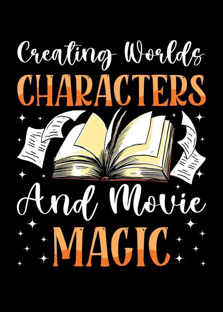 'Creating Worlds Characters' Poster, picture, metal print, paint by ...