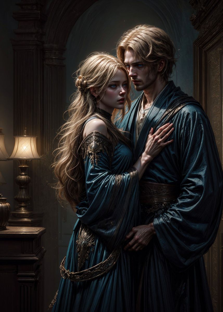 'An Embracing Touch' Poster, picture, metal print, paint by Dylan ...