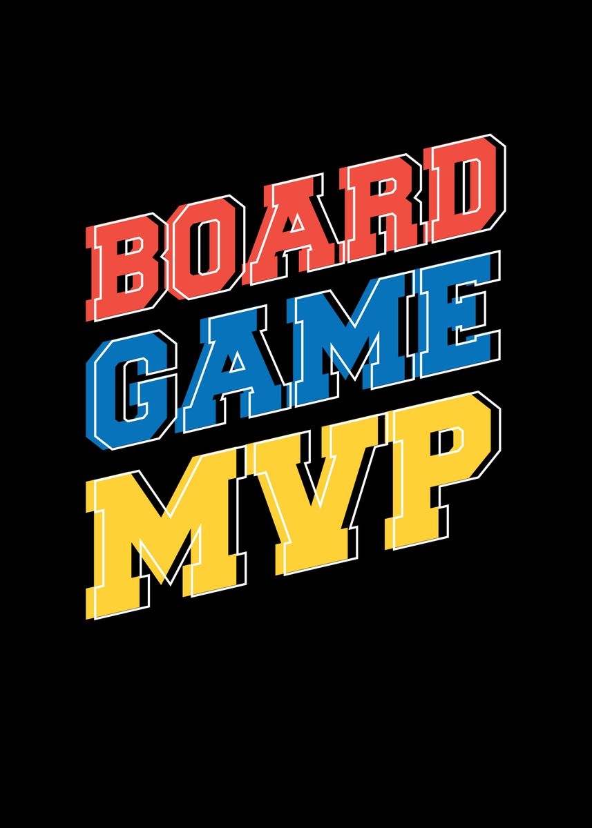 'Board game mvp' Poster, picture, metal print, paint by Andreas ...