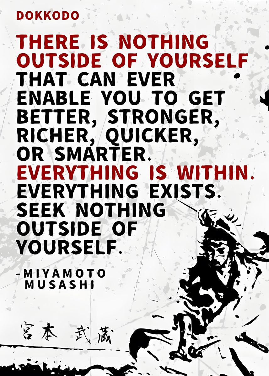 'Samurai Japanese Quotes' Poster, picture, metal print, paint by Aadil ...