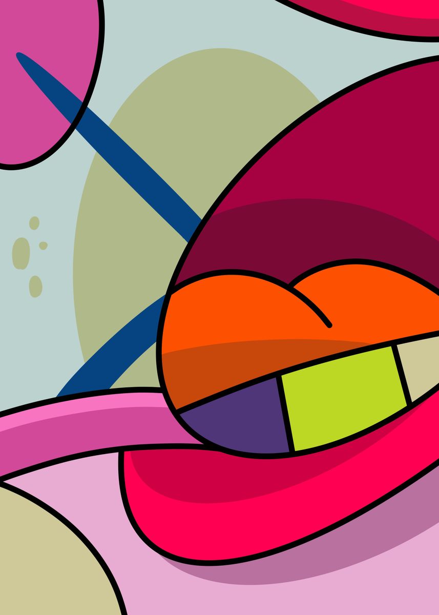 'unique contemporary art' Poster, picture, metal print, paint by masn ...