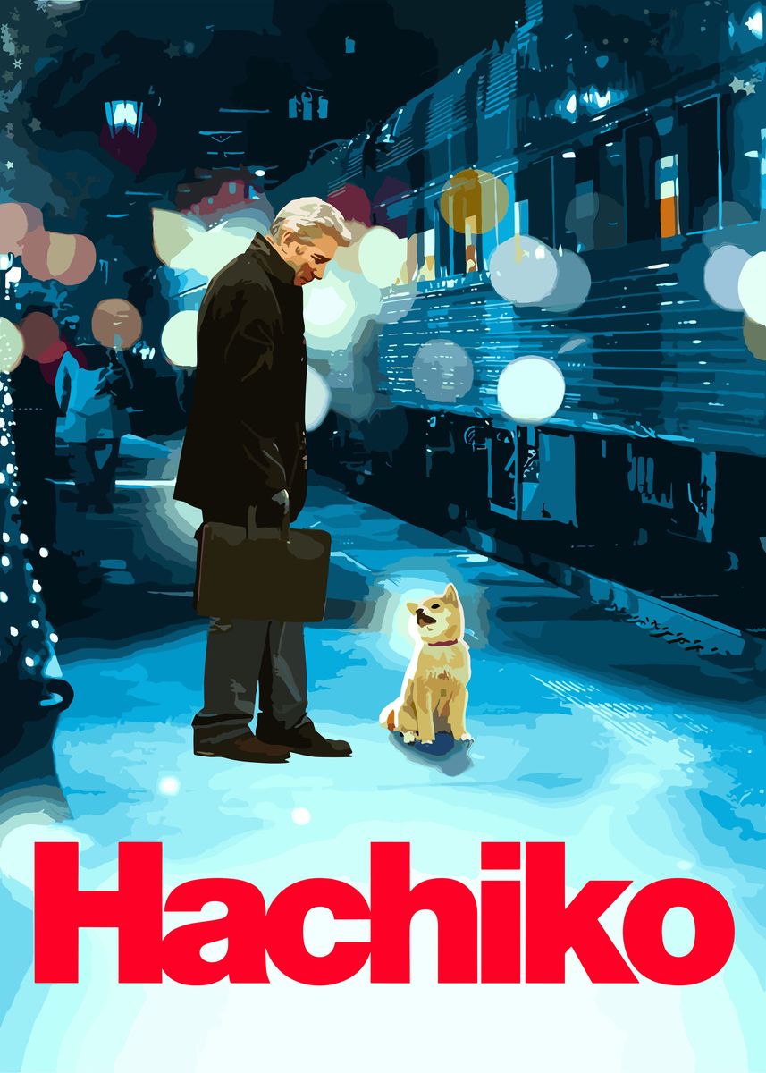 'Hachiko' Poster, picture, metal print, paint by Alita marquez | Displate