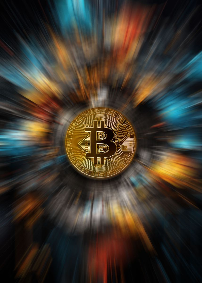 'Bitcoin Art' Poster, picture, metal print, paint by The Fire | Displate