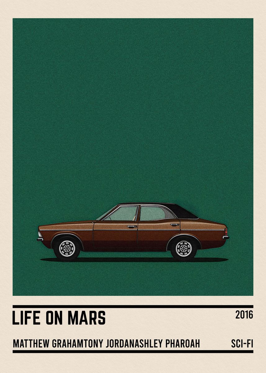 'Life on Mars car' Poster, picture, metal print, paint by Louise ...
