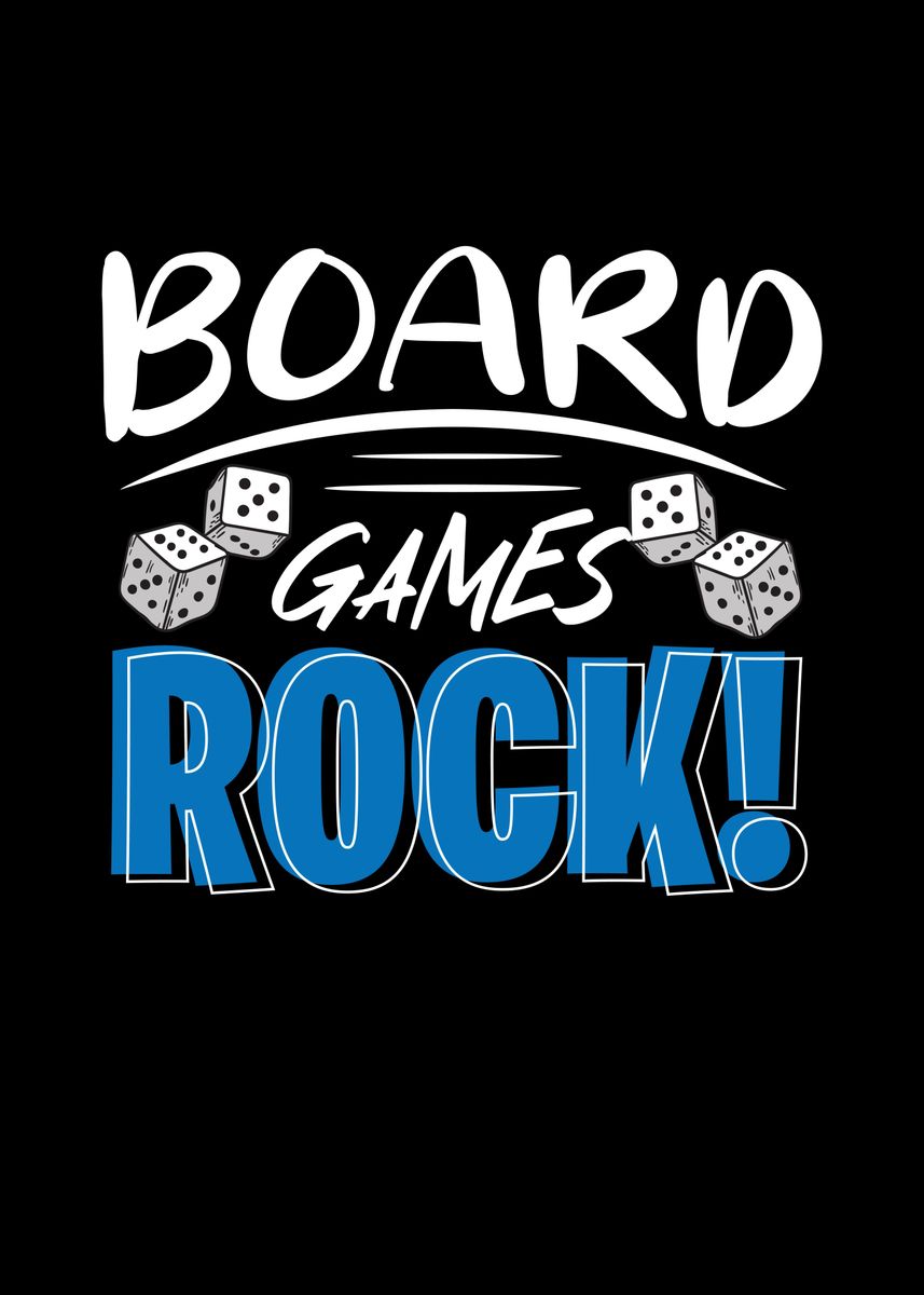 'Board games Rock ' Poster, picture, metal print, paint by Andreas Schellenberg | Displate
