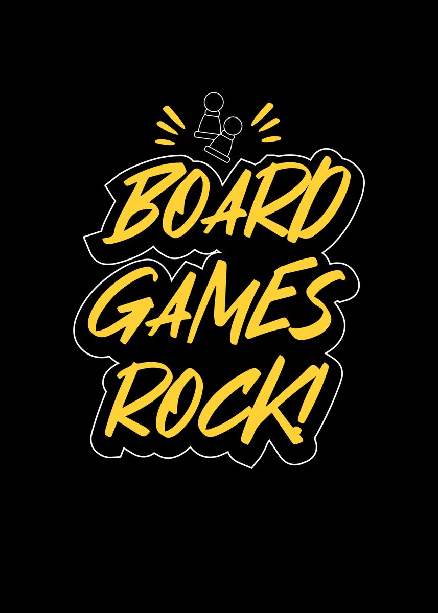 'Board games Rock ' Poster, picture, metal print, paint by Andreas ...