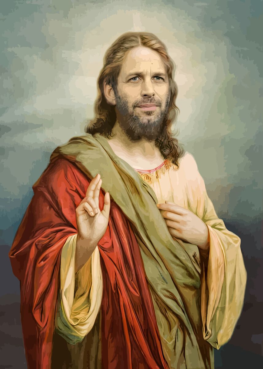 'Zack Jesus Meme Funny' Poster, picture, metal print, paint by Obie ...