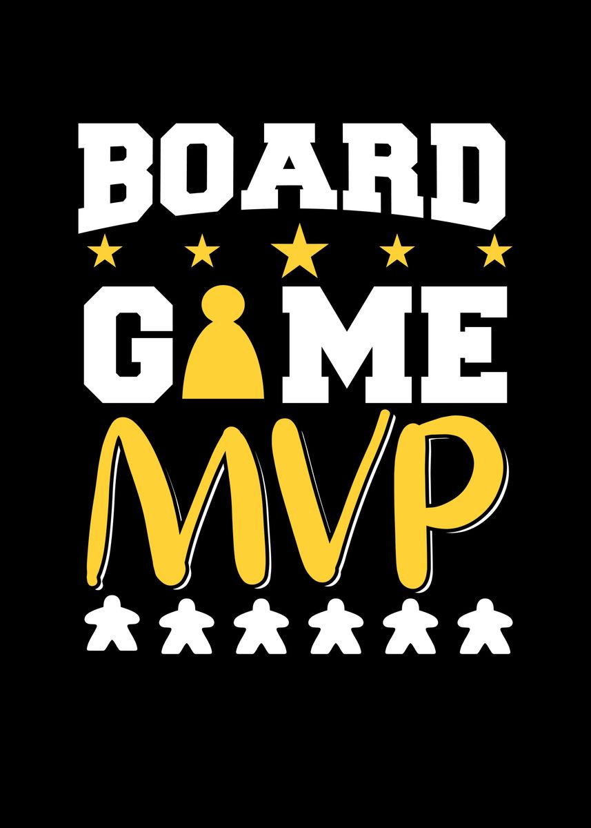 'Board game mvp' Poster, picture, metal print, paint by Andreas ...