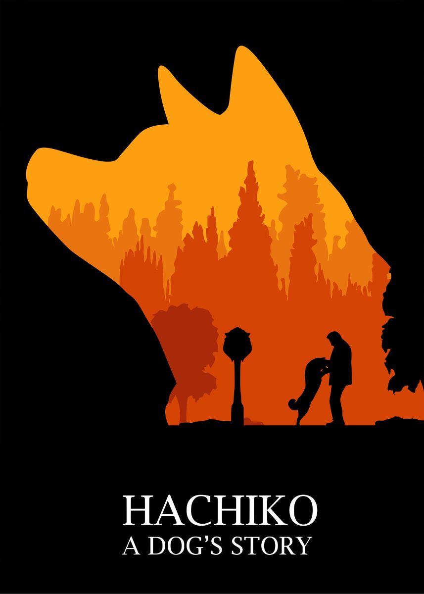 'Hachiko' Poster, picture, metal print, paint by Alita marquez | Displate