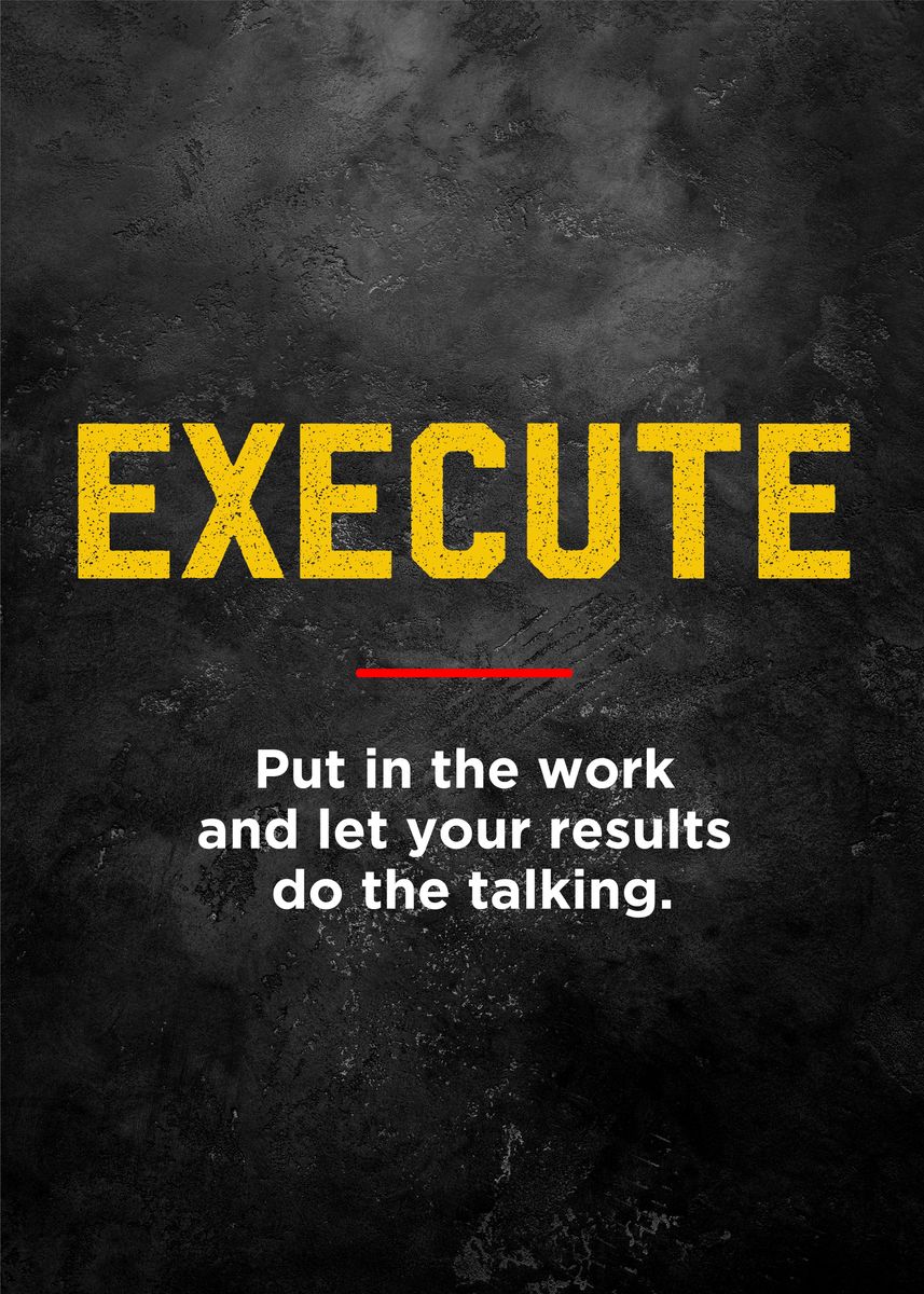 'execute' Poster, picture, metal print, paint by Bestselling Music ...