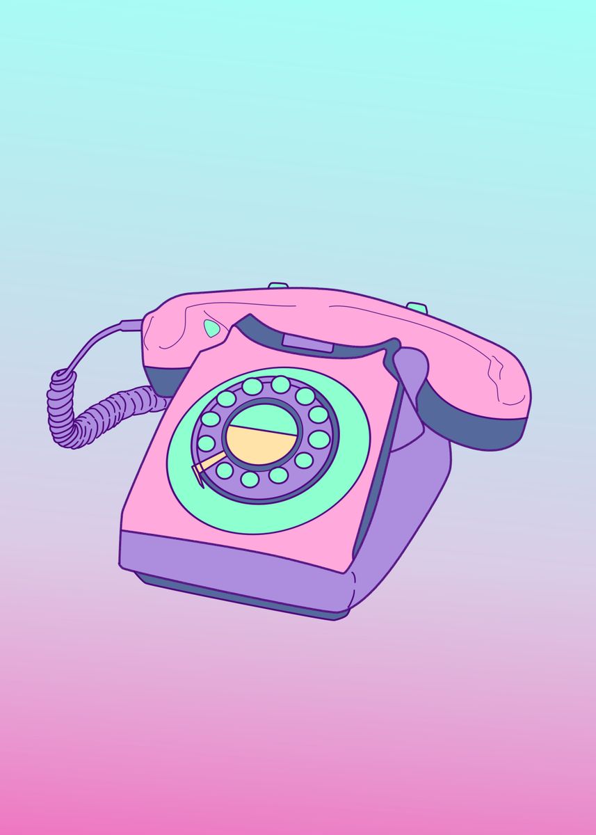 'Telephone' Poster, picture, metal print, paint by Ro | Displate