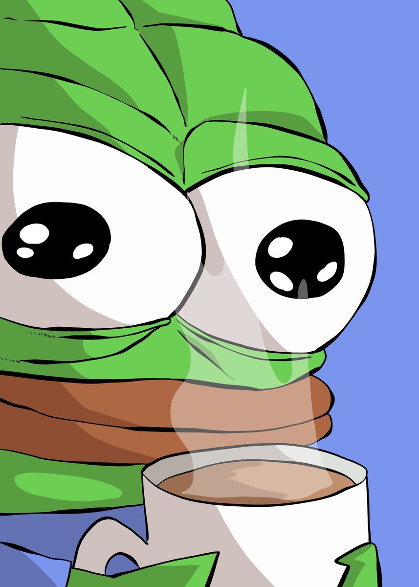 'morning pepe' Poster, picture, metal print, paint by hafis ardiansyah ...