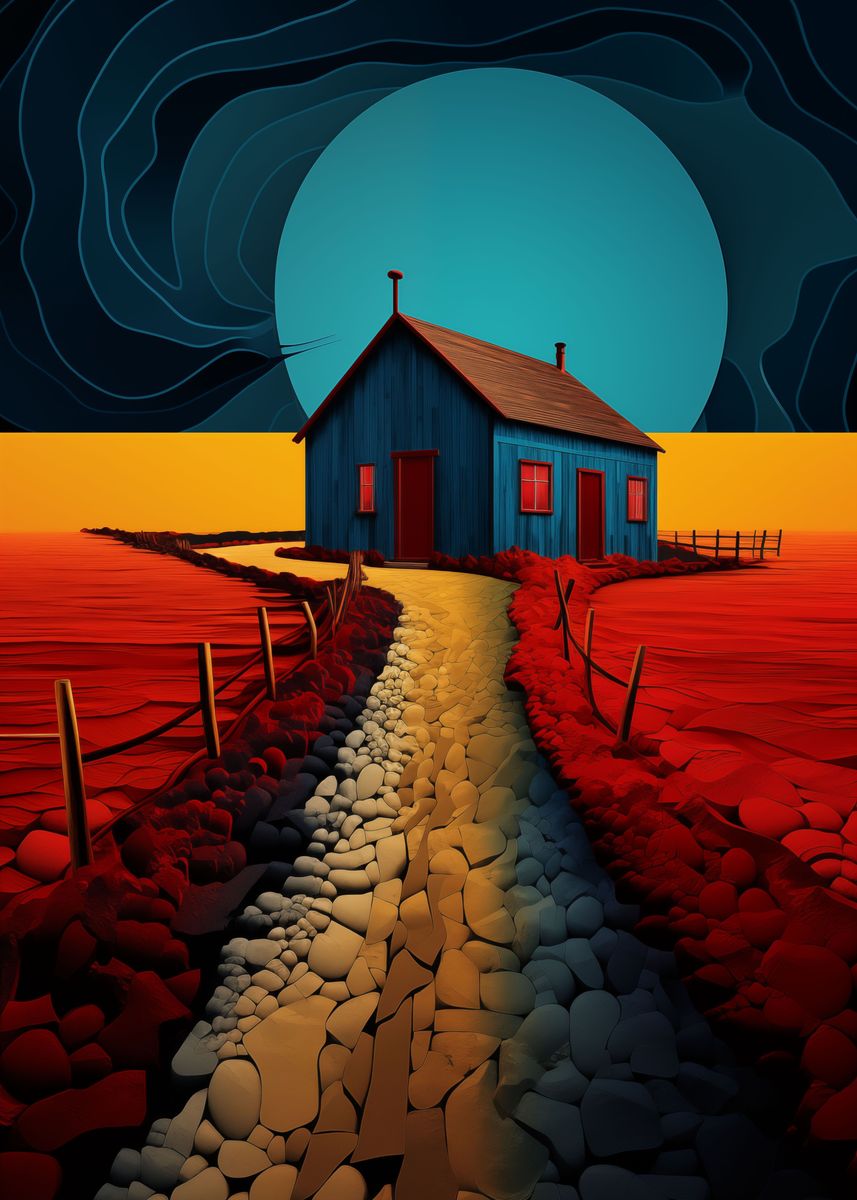 'Beautiful landscape' Poster, picture, metal print, paint by Bofferding ...