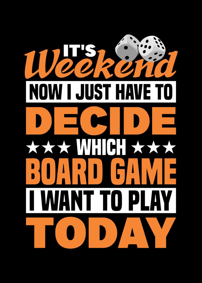'Board games weekend' Poster, picture, metal print, paint by Andreas Schellenberg | Displate