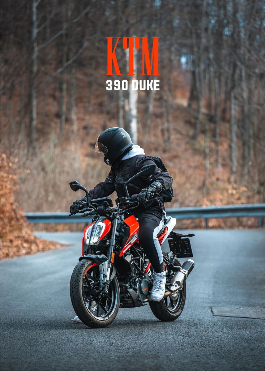 'orange ktm' Poster, picture, metal print, paint by SACSAFON ARTWORKS ...